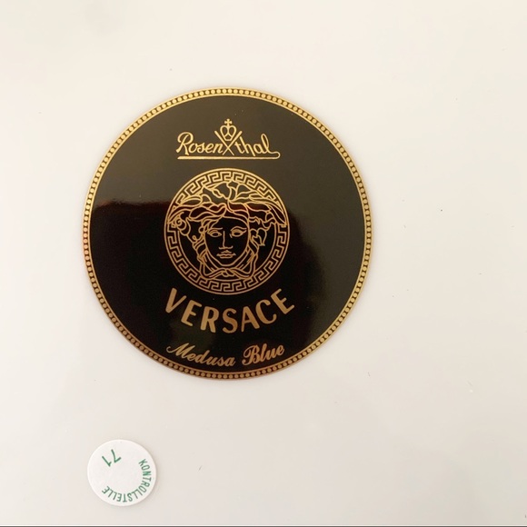 Versace | Kitchen | Versace By Rosenthal Medusa Blue Dinner Plate ...